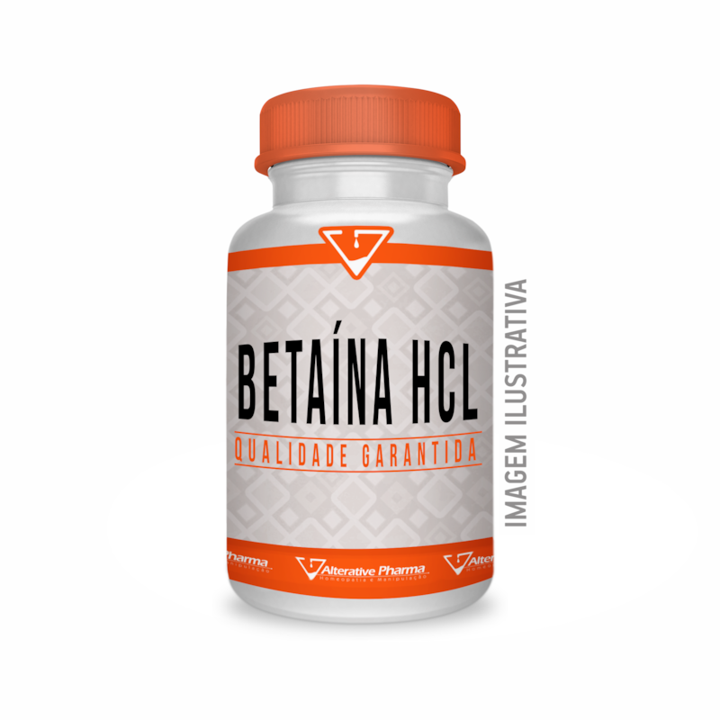 Betaína HCL em cápsulas - pote 300mg | Alterative Pharma