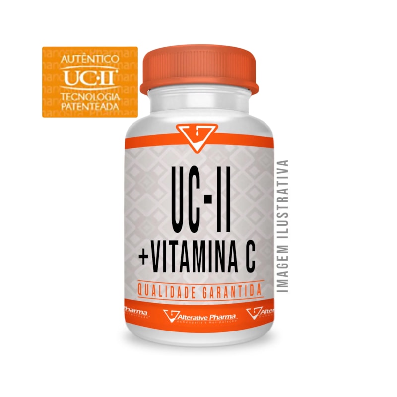 Uc-ii 40mg + Vitamina C 80mg - Autêntico Uc 2 | Alterative Pharma